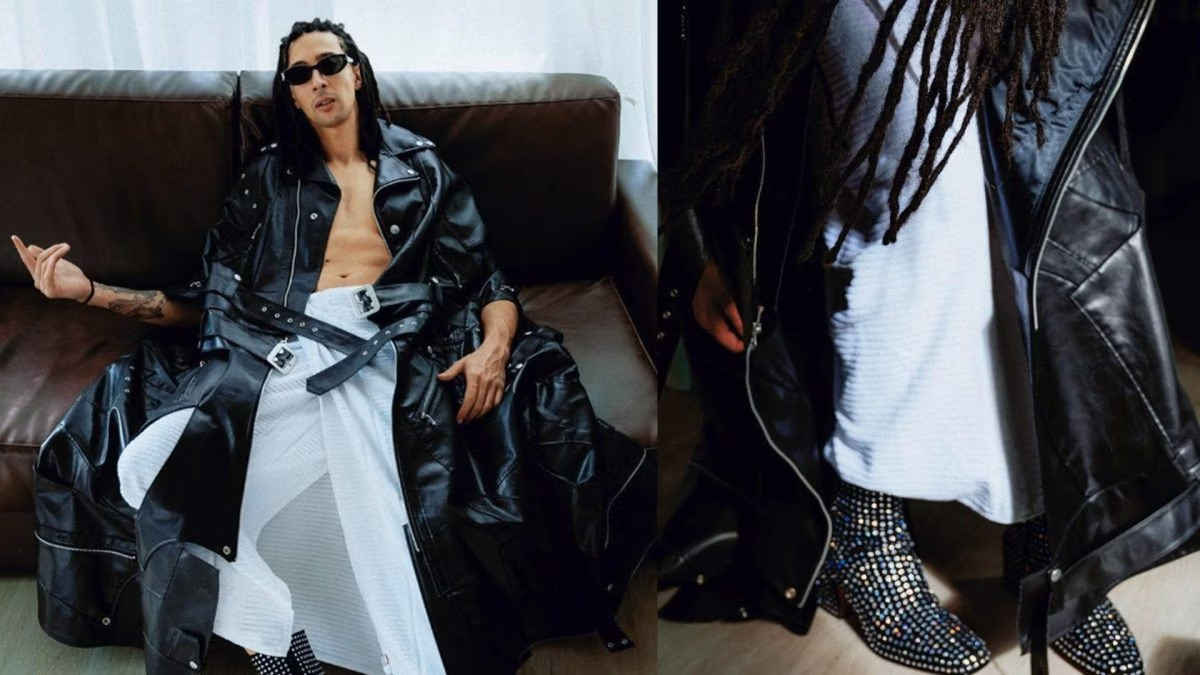 Il look di Ghali dopo Sanremo: gonna e stivali di strass | DonneMagazine.it